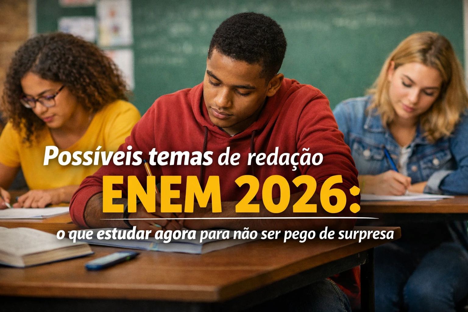 Possíveis temas de redação ENEM 2026 – Escritora de Sucesso